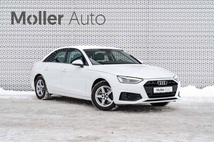 Balts Audi A4 2024 Mārupe, ar dzinēja tilpumu 2.00 L un nobraukumu 14 tūkst. km par 32900 €, foto 2 vietnē AUTOMOTO.COM.LV