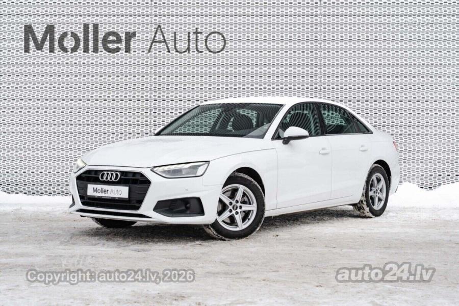 Balts Audi A4 2024 Rīga, ar dzinēja tilpumu 2.00 L un nobraukumu 14 tūkst. km par 31666 €, foto 1 vietnē AUTOMOTO.COM.LV
