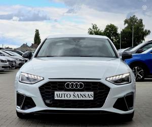 White Audi A4 2024 in Taurage, with an engine capacity of 2.00 L and mileage of 50 thousand km for 20800 €, photo 4 on AUTOMOTO.COM.LV