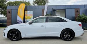 White Audi A4 2024 in Taurage, with an engine capacity of 2.00 L and mileage of 50 thousand km for 20800 €, photo 6 on AUTOMOTO.COM.LV