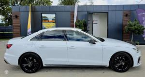 White Audi A4 2024 in Taurage, with an engine capacity of 2.00 L and mileage of 50 thousand km for 20800 €, photo 7 on AUTOMOTO.COM.LV