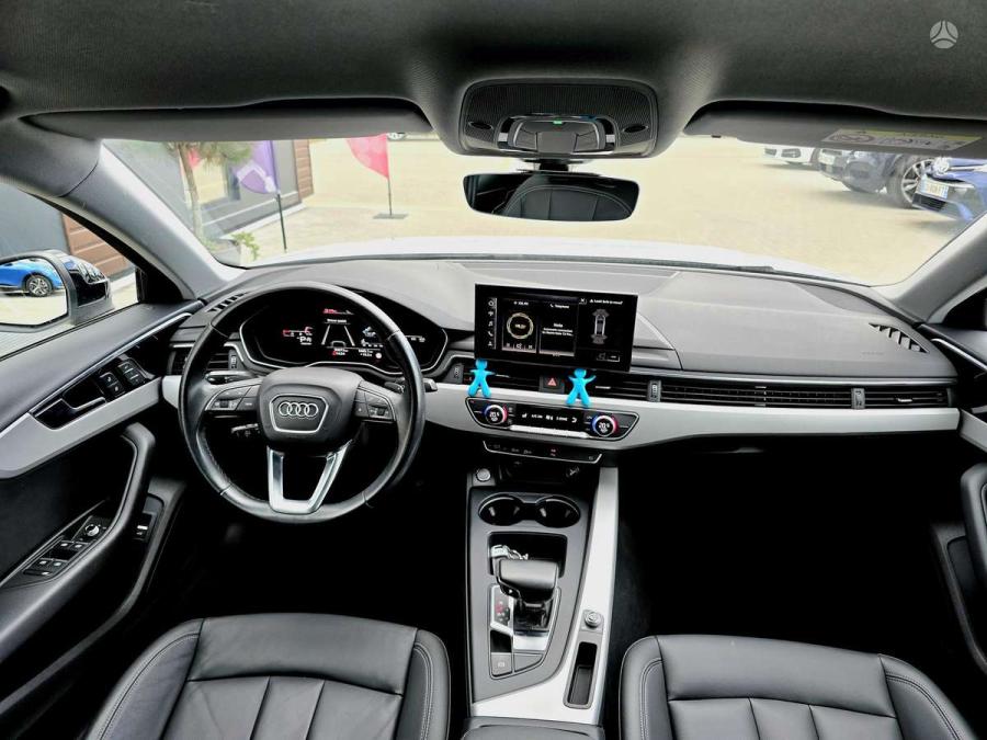 White Audi A4 2024 in Taurage, with an engine capacity of 2.00 L and mileage of 50 thousand km for 20800 €, photo 16 on AUTOMOTO.COM.LV