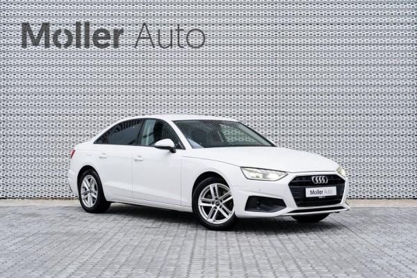White Audi A4 2024 in Marupe, with an engine capacity of 2.00 L and mileage of 34 thousand km for 28850 €, photo 5 on AUTOMOTO.COM.LV