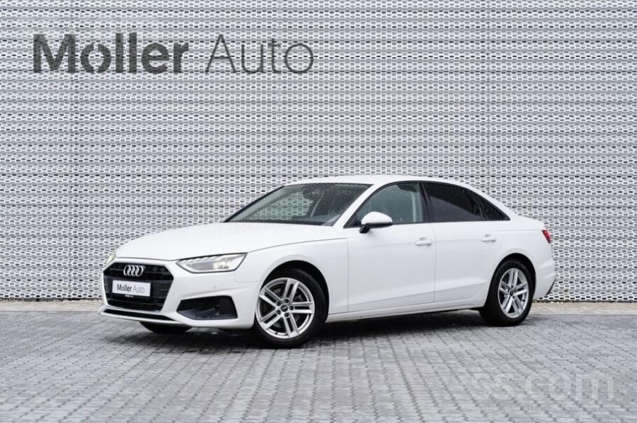 Balts Audi A4 2024 Rīga, ar dzinēja tilpumu 2.00 L un nobraukumu 34 tūkst. km par 28850 €, foto 1 vietnē AUTOMOTO.COM.LV