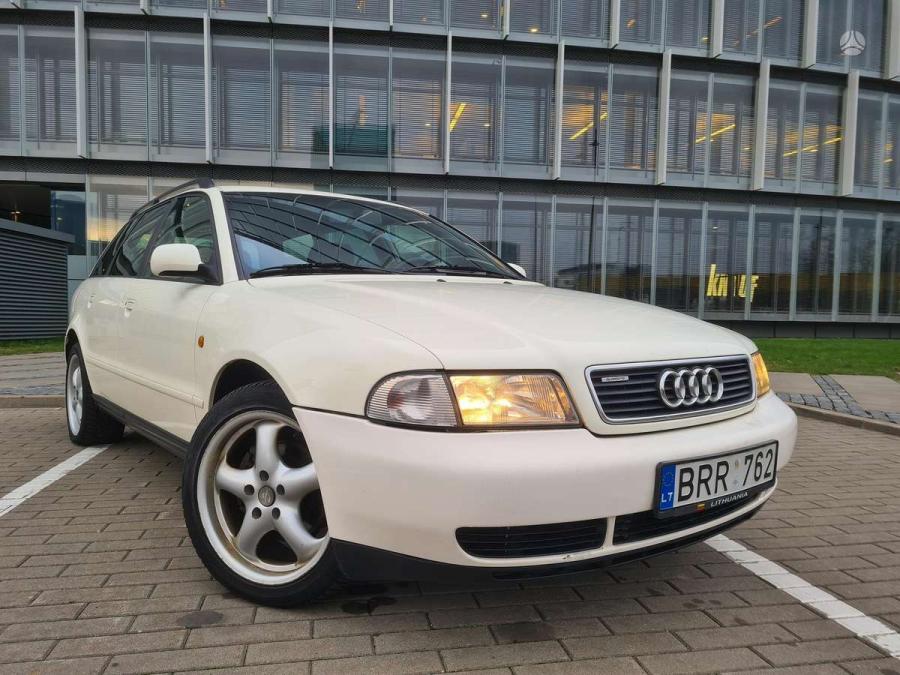 Balts Audi A4 1998 Viļņa, ar dzinēja tilpumu 2.50 L un nobraukumu 207 tūkst. km par 1500 €, foto 1 vietnē AUTOMOTO.COM.LV