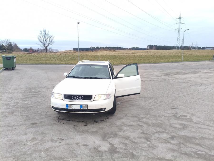 White Audi A4 2000 in Kaunas, with an engine capacity of 1.90 L and mileage of 250 thousand km for 1600 €, photo 1 on AUTOMOTO.COM.LV