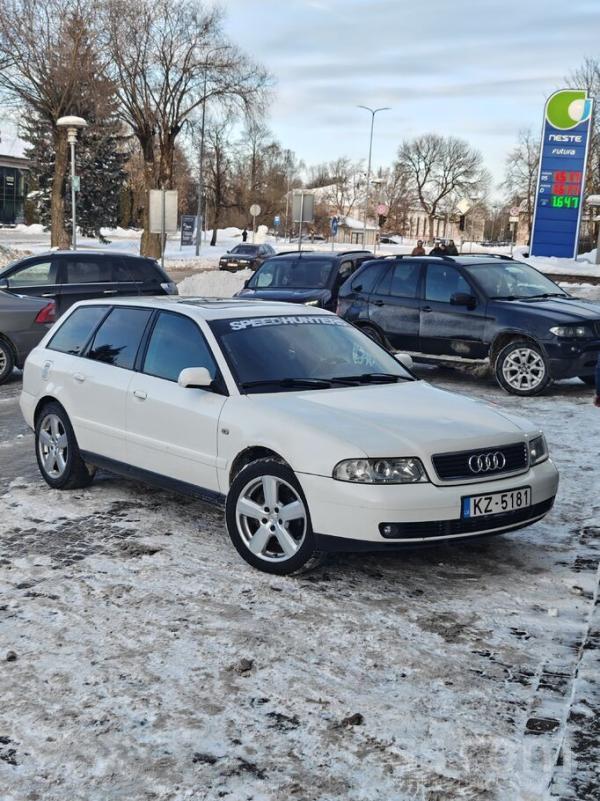 White Audi A4 2001 in Saldus, with an engine capacity of 1.90 L and mileage of 256 thousand km for 1950 €, photo 2 on AUTOMOTO.COM.LV