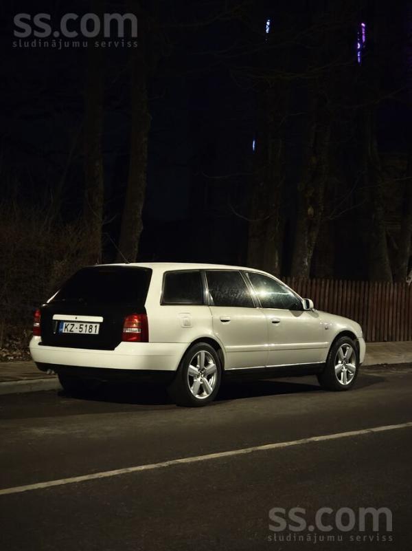 White Audi A4 2001 in Saldus, with an engine capacity of 1.90 L and mileage of 256 thousand km for 1950 €, photo 7 on AUTOMOTO.COM.LV