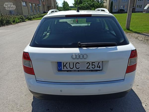 White Audi A4 2001 in Vilnius, with an engine capacity of 2.50 L and mileage of 374 thousand km for 1200 €, photo 5 on AUTOMOTO.COM.LV