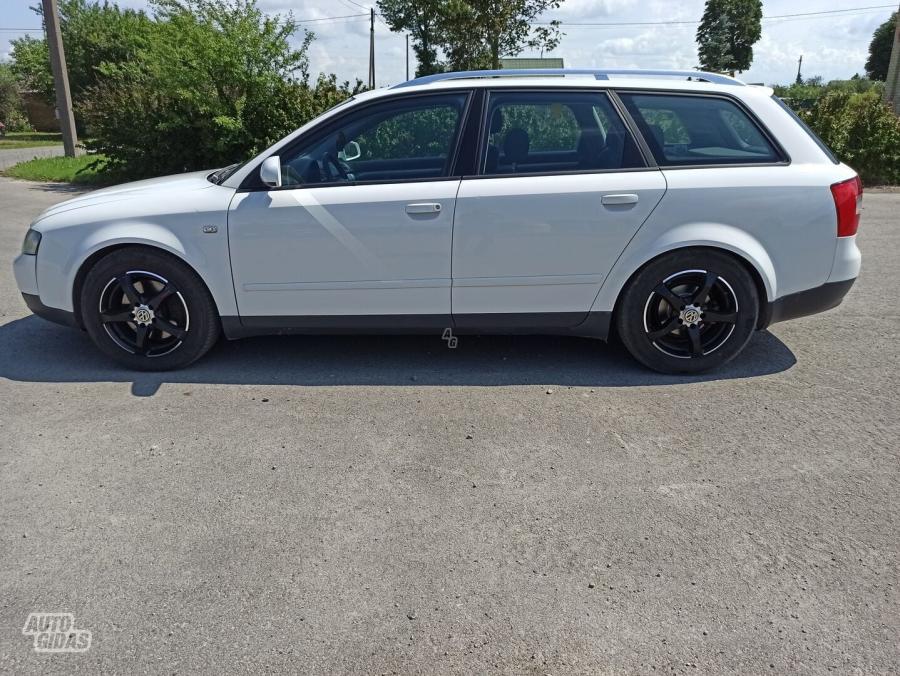 White Audi A4 2001 in Vilnius, with an engine capacity of 2.50 L and mileage of 374 thousand km for 1200 €, photo 12 on AUTOMOTO.COM.LV