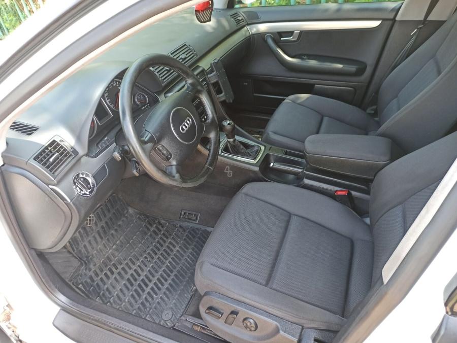 White Audi A4 2001 in Vilnius, with an engine capacity of 2.50 L and mileage of 374 thousand km for 1200 €, photo 19 on AUTOMOTO.COM.LV