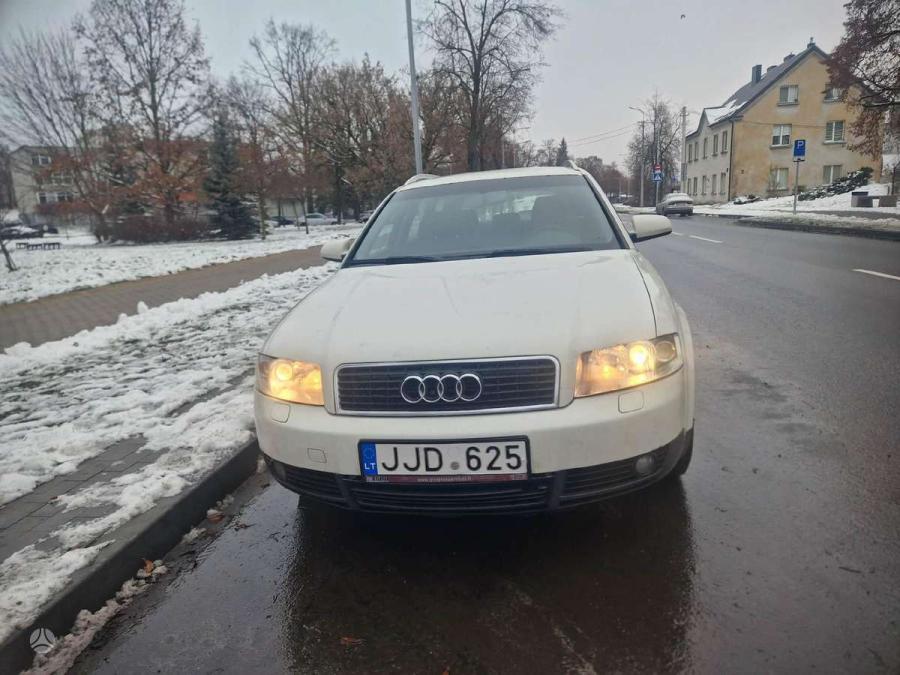 White Audi A4 2003 in Radviliskis, with an engine capacity of 1.89 L and mileage of 415 thousand km for 1250 €, photo 2 on AUTOMOTO.COM.LV