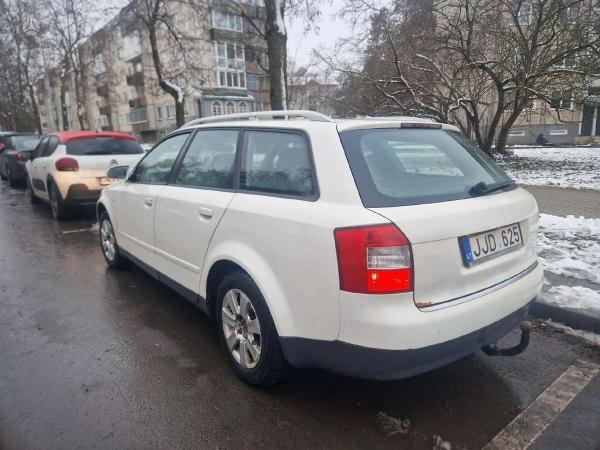 White Audi A4 2003 in Radviliskis, with an engine capacity of 1.89 L and mileage of 415 thousand km for 1250 €, photo 6 on AUTOMOTO.COM.LV