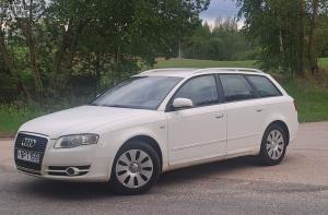 White Audi A4 2005 in Kaisiadorys, with an engine capacity of 2.00 L and mileage of 381 thousand km for 1750 €, photo  on AUTOMOTO.COM.LV