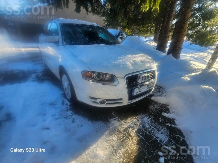 White Audi A4 2006 in Riga, with an engine capacity of 2.00 L and mileage of 0 thousand km for 3500 €, photo 1 on AUTOMOTO.COM.LV