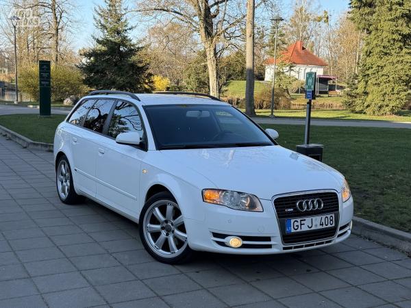 White Audi A4 2006 in Kaunas, with an engine capacity of 2.00 L and mileage of 292 thousand km for 2699 €, photo 1 on AUTOMOTO.COM.LV