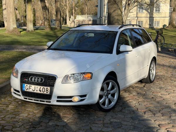 White Audi A4 2006 in Kaunas, with an engine capacity of 2.00 L and mileage of 292 thousand km for 2699 €, photo 5 on AUTOMOTO.COM.LV