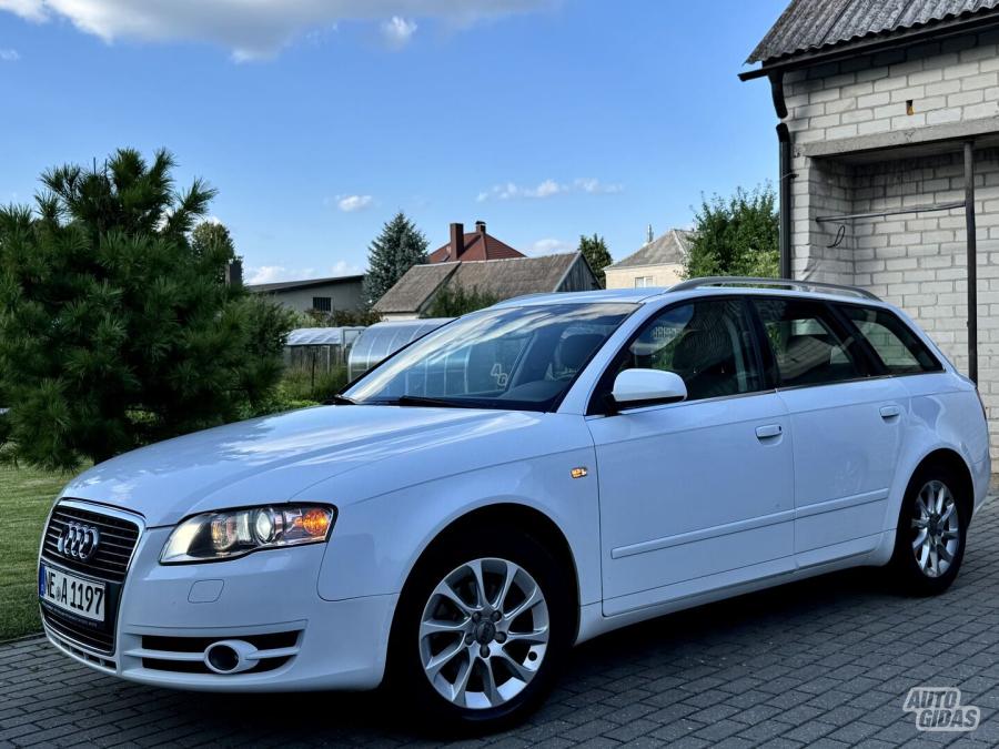 White Audi A4 2006 in Kaunas, with an engine capacity of 2.00 L and mileage of 288 thousand km for 3450 €, photo 1 on AUTOMOTO.COM.LV