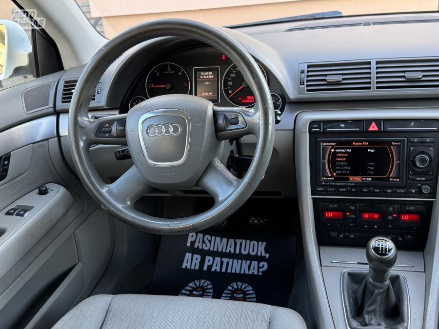 White Audi A4 2006 in Kaunas, with an engine capacity of 2.00 L and mileage of 288 thousand km for 3450 €, photo 11 on AUTOMOTO.COM.LV