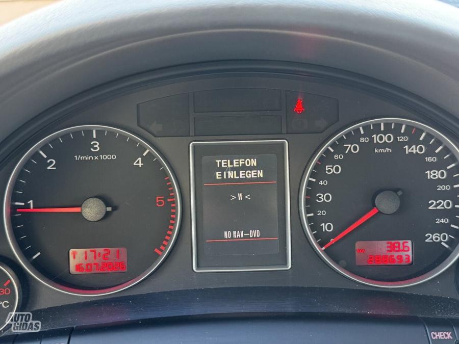 White Audi A4 2006 in Kaunas, with an engine capacity of 2.00 L and mileage of 288 thousand km for 3450 €, photo 19 on AUTOMOTO.COM.LV