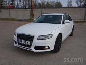 White Audi A4 2008 in Riga, with an engine capacity of 2.00 L and mileage of 0 thousand km for 9500 €, photo 1 on AUTOMOTO.COM.LV