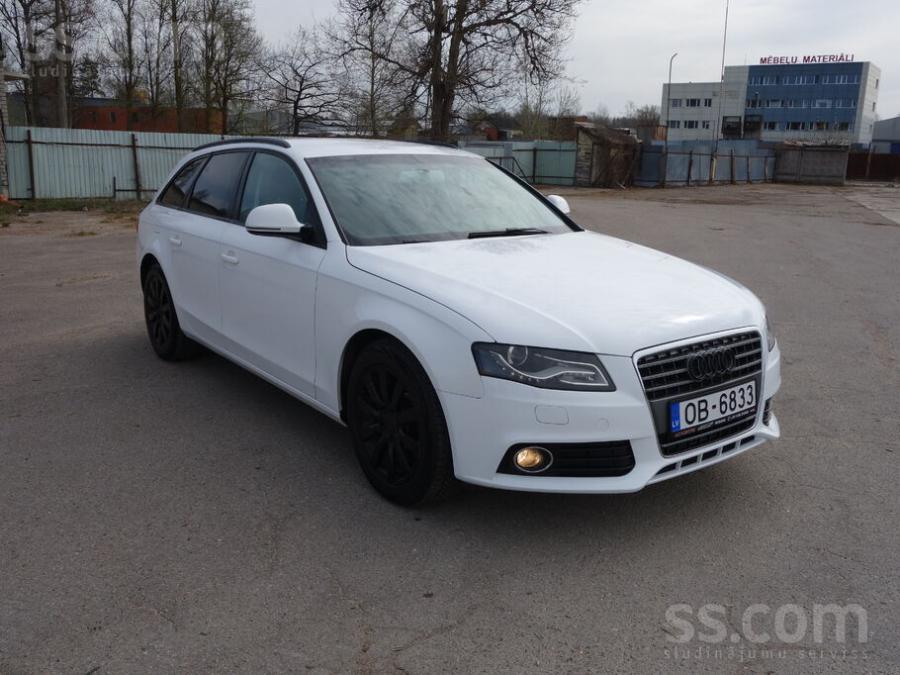 White Audi A4 2008 in Riga, with an engine capacity of 2.00 L and mileage of 0 thousand km for 9500 €, photo 29 on AUTOMOTO.COM.LV
