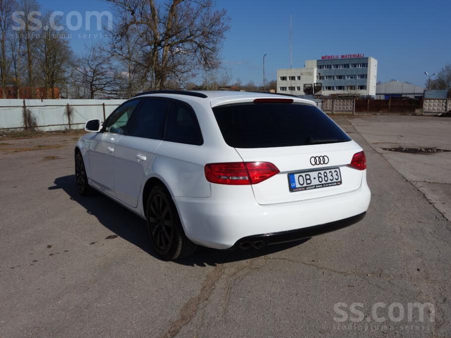 White Audi A4 2008 in Riga, with an engine capacity of 2.00 L and mileage of 0 thousand km for 9500 €, photo 33 on AUTOMOTO.COM.LV