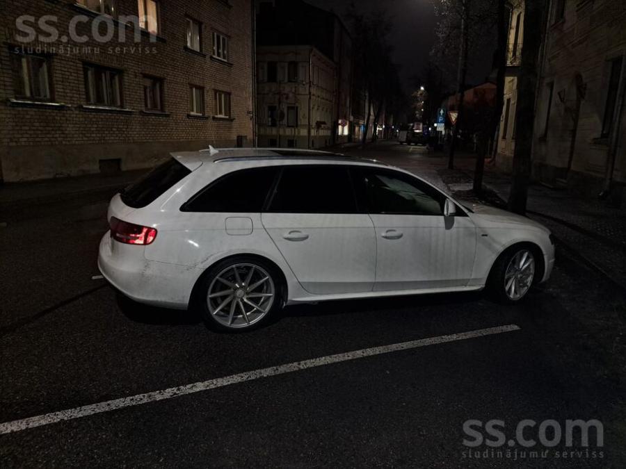 White Audi A4 2008 in Daugavpils, with an engine capacity of 1.80 L and mileage of 302 thousand km for 4300 €, photo 1 on AUTOMOTO.COM.LV