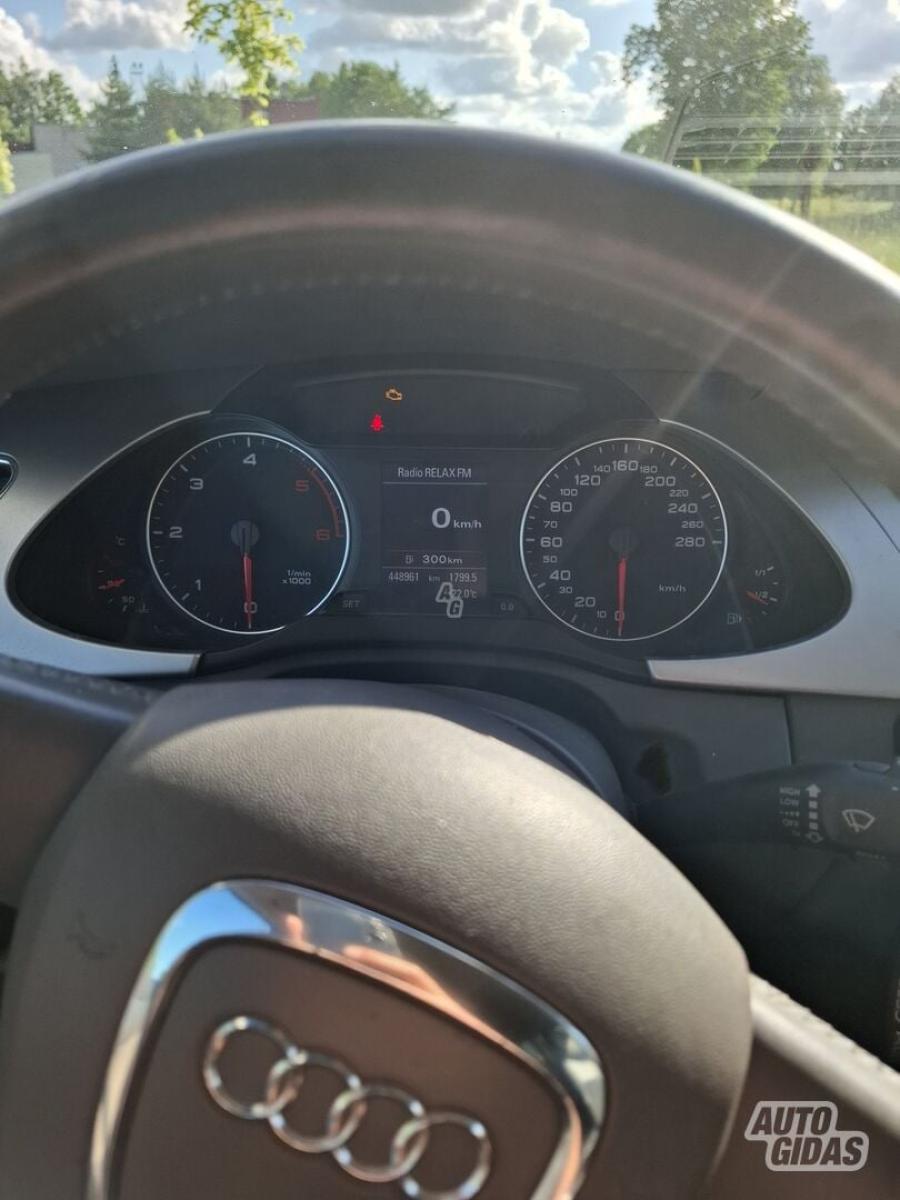 White Audi A4 2008 in Joniskis, with an engine capacity of 2.00 L and mileage of 449 thousand km for 3500 €, photo 12 on AUTOMOTO.COM.LV