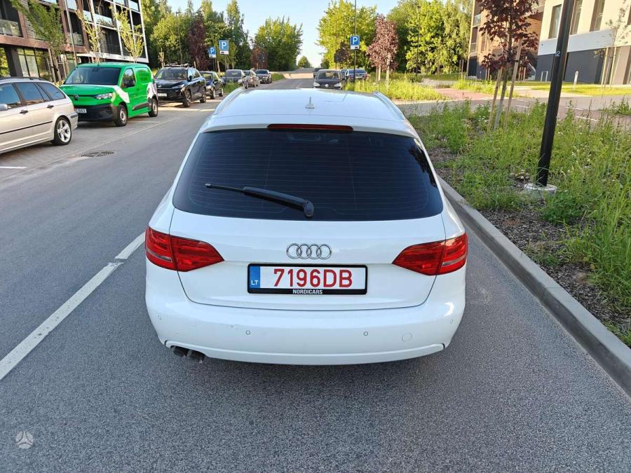 White Audi A4 2008 in Vilnius, with an engine capacity of 1.97 L and mileage of 275 thousand km for 4200 €, photo 6 on AUTOMOTO.COM.LV