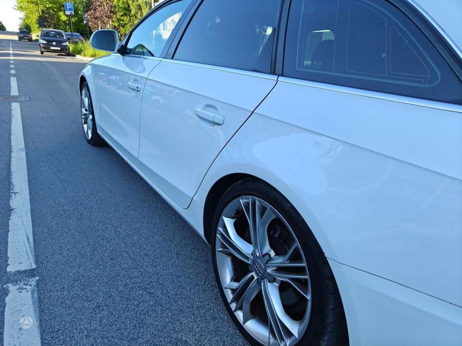 White Audi A4 2008 in Vilnius, with an engine capacity of 1.97 L and mileage of 275 thousand km for 4200 €, photo 9 on AUTOMOTO.COM.LV