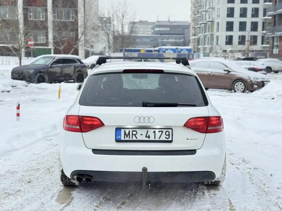 White Audi A4 2008 in Riga, with an engine capacity of 2.00 L and mileage of 355 thousand km for 4990 €, photo 5 on AUTOMOTO.COM.LV