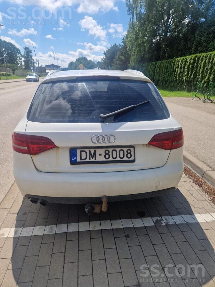 White Audi A4 2008 in Riga, with an engine capacity of 1.80 L and mileage of 0 thousand km for 3200 €, photo 4 on AUTOMOTO.COM.LV