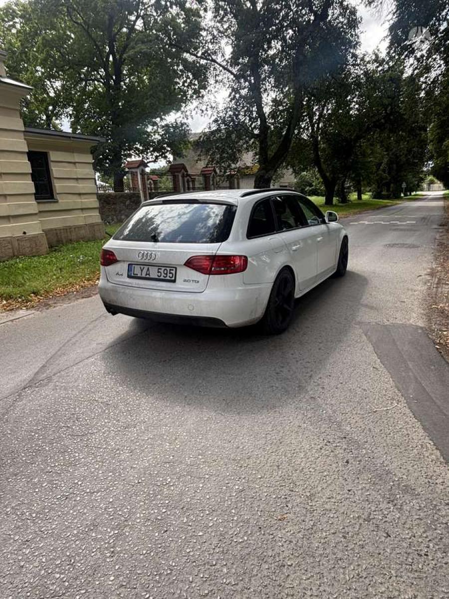 White Audi A4 2008 in Vilnius, with an engine capacity of 2.00 L and mileage of 345 thousand km for 3000 €, photo 4 on AUTOMOTO.COM.LV