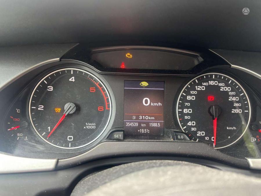 White Audi A4 2008 in Vilnius, with an engine capacity of 2.00 L and mileage of 345 thousand km for 3000 €, photo 7 on AUTOMOTO.COM.LV