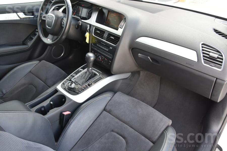 White Audi A4 2008 in Riga, with an engine capacity of 2.00 L and mileage of 290 thousand km for 6990 €, photo 12 on AUTOMOTO.COM.LV