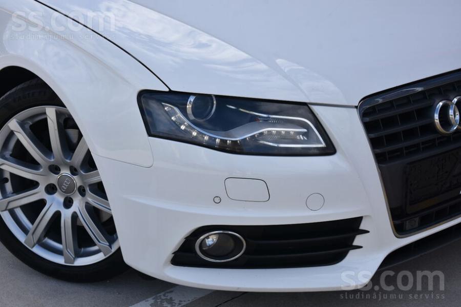 White Audi A4 2008 in Riga, with an engine capacity of 2.00 L and mileage of 290 thousand km for 6990 €, photo 33 on AUTOMOTO.COM.LV