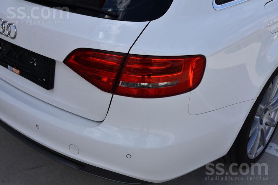 White Audi A4 2008 in Riga, with an engine capacity of 2.00 L and mileage of 290 thousand km for 6990 €, photo 34 on AUTOMOTO.COM.LV