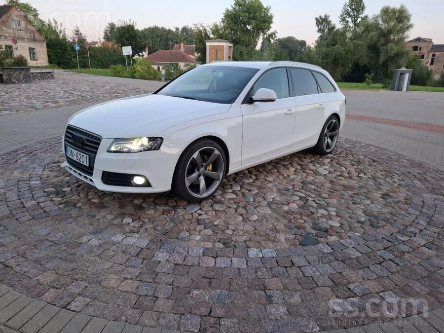 White Audi A4 2008 in Bauska, with an engine capacity of 2.00 L and mileage of 324 thousand km for 4800 €, photo 1 on AUTOMOTO.COM.LV