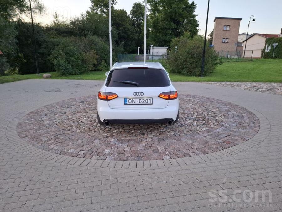 White Audi A4 2008 in Bauska, with an engine capacity of 2.00 L and mileage of 324 thousand km for 4800 €, photo 5 on AUTOMOTO.COM.LV