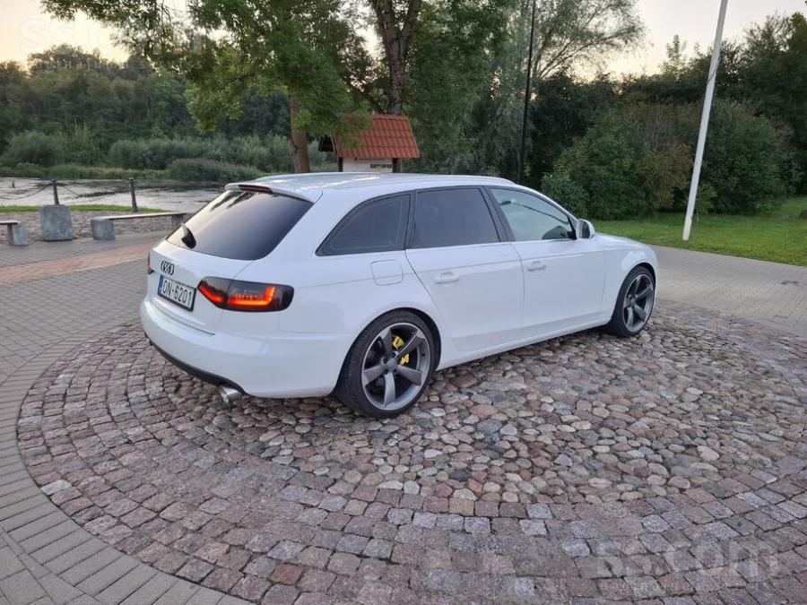 White Audi A4 2008 in Bauska, with an engine capacity of 2.00 L and mileage of 324 thousand km for 4800 €, photo 8 on AUTOMOTO.COM.LV