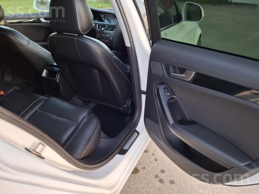 White Audi A4 2008 in Bauska, with an engine capacity of 2.00 L and mileage of 324 thousand km for 4800 €, photo 11 on AUTOMOTO.COM.LV