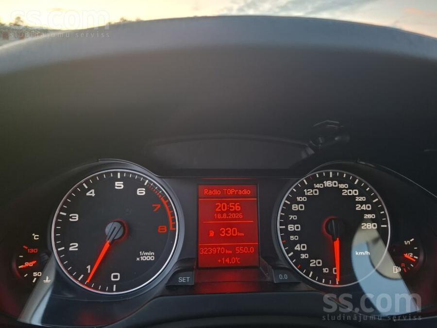 White Audi A4 2008 in Bauska, with an engine capacity of 2.00 L and mileage of 324 thousand km for 4800 €, photo 14 on AUTOMOTO.COM.LV