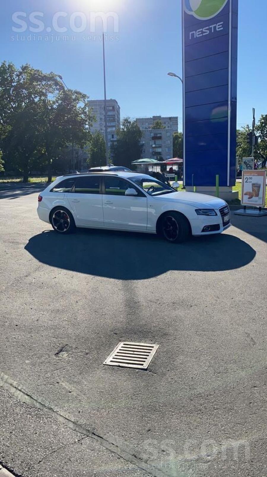 White Audi A4 2008 in Riga, with an engine capacity of 2.00 L and mileage of 235 thousand km for 6200 €, photo 1 on AUTOMOTO.COM.LV