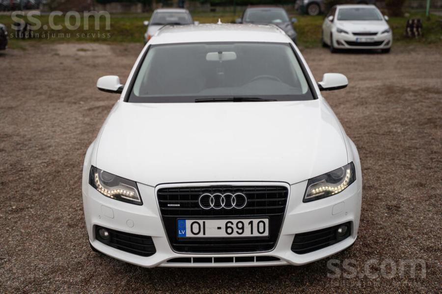 White Audi A4 2009 in Liepaja, with an engine capacity of 3.00 L and mileage of 305 thousand km for 6800 €, photo 2 on AUTOMOTO.COM.LV