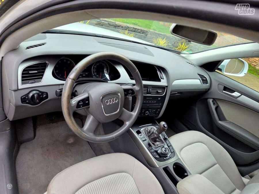 White Audi A4 2009 in Vilnius, with an engine capacity of 1.80 L and mileage of 238 thousand km for 4350 €, photo 27 on AUTOMOTO.COM.LV