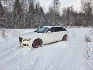 White Audi A4 2009 in Kelme, with an engine capacity of 3.00 L and mileage of 450 thousand km for 3350 €, photo  on AUTOMOTO.COM.LV