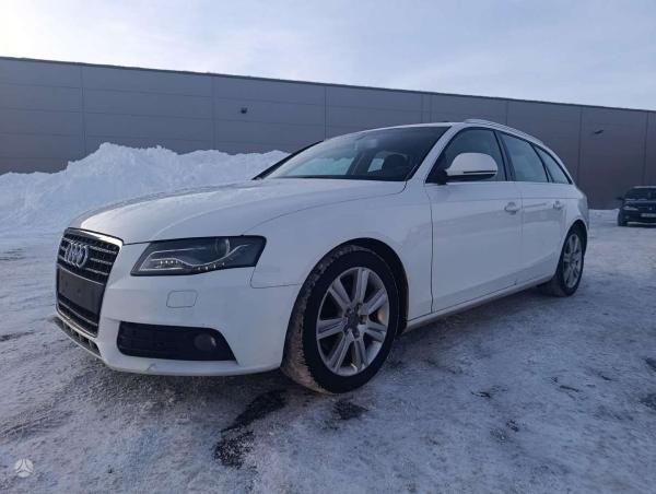 White Audi A4 2009 in Rokiskis, with an engine capacity of 1.97 L and mileage of 350 thousand km for 3200 €, photo 1 on AUTOMOTO.COM.LV