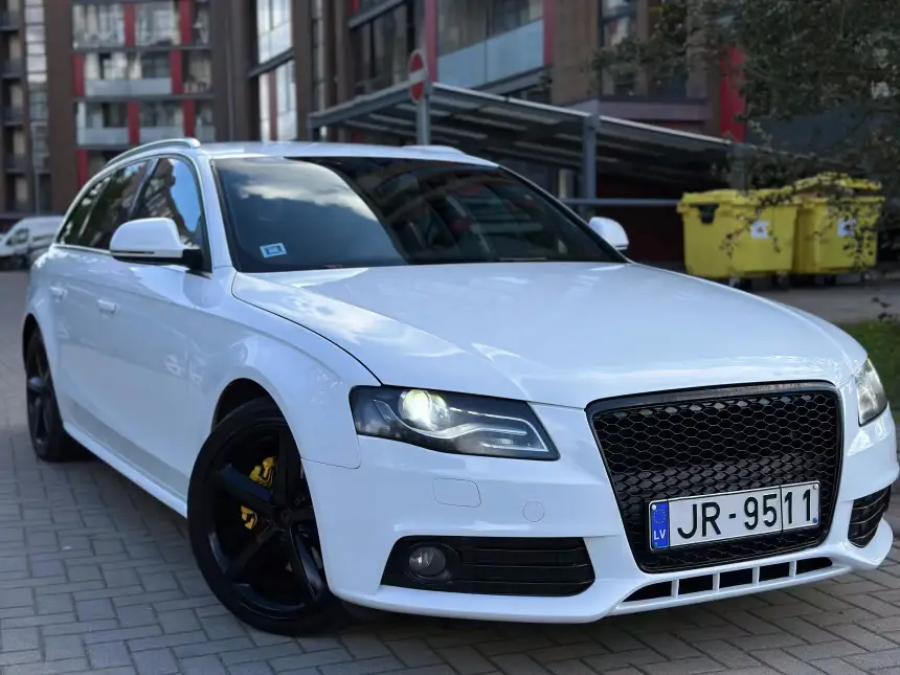 White Audi A4 2009 in Riga, with an engine capacity of 2.00 L and mileage of 293 thousand km for 4990 €, photo 1 on AUTOMOTO.COM.LV