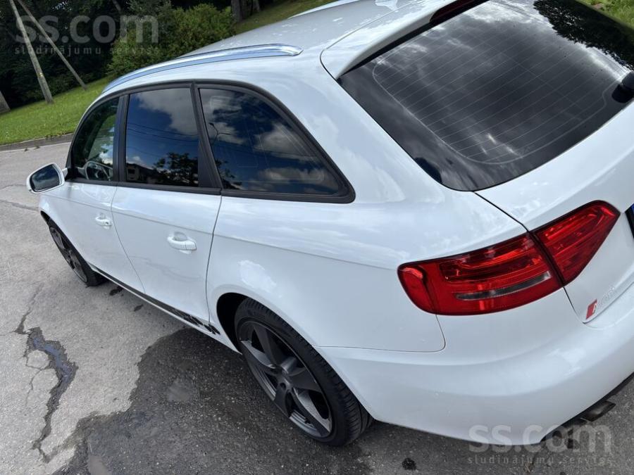 White Audi A4 2009 in Tukums, with an engine capacity of 2.00 L and mileage of 328 thousand km for 4350 €, photo 4 on AUTOMOTO.COM.LV